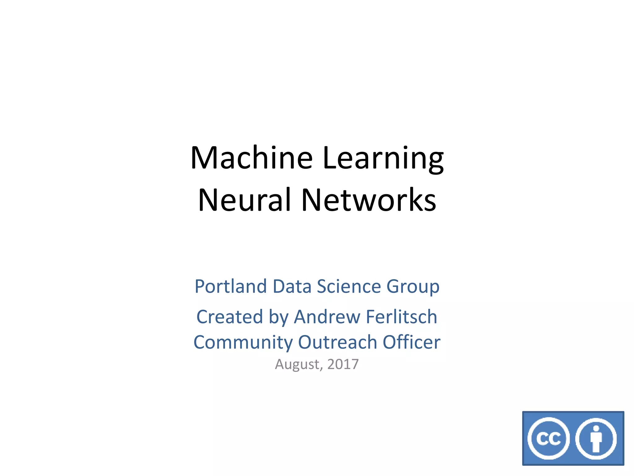 Machine Learning Neural Networks Perceptron Ppt 