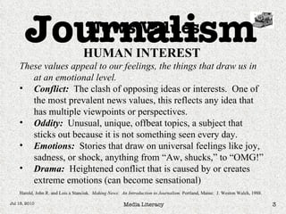 News Values | PPT | Genres