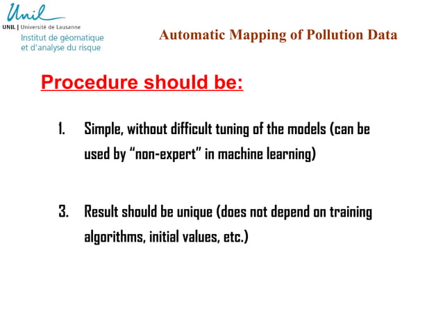 Mapping And Classification Of Spatial Data Using Machine Learning Algorithms And Software Tools