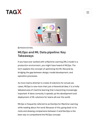 MLOps and ML Data pipeline Key Takeaways.pdf