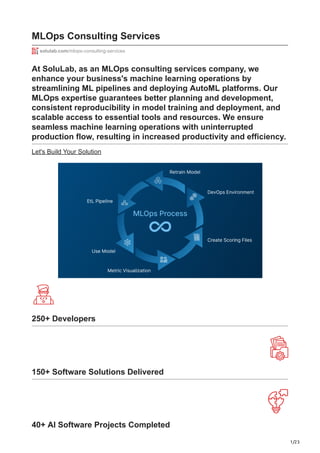 MLOps Consulting Services| MLOps developmemt - SoluLab | PDF