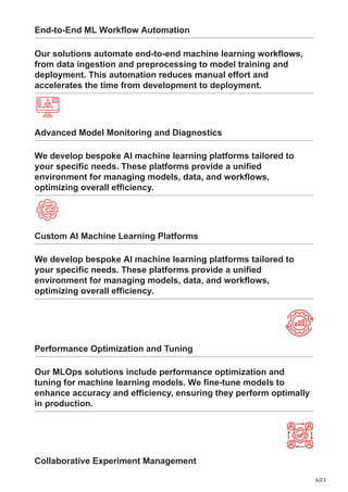 MLOps Consulting Services| MLOps developmemt - SoluLab | PDF