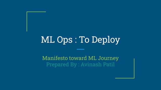 Ml ops deployment choices | PPT