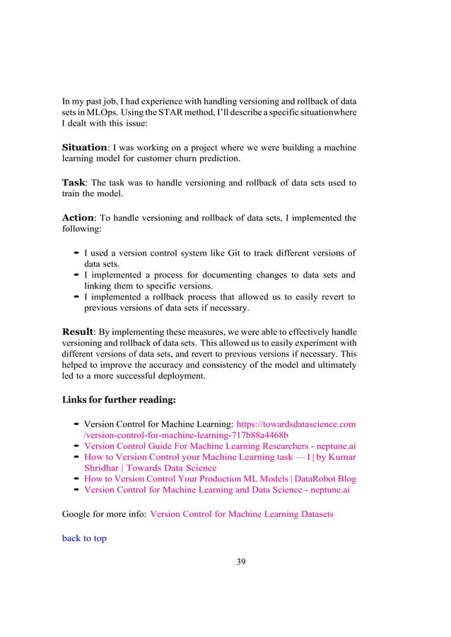 Aws MLOps Interview Questions with answers | PDF | Cloud Computing ...