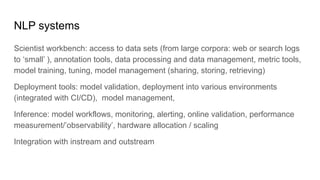 Natural Language Processing at Scale | PPT