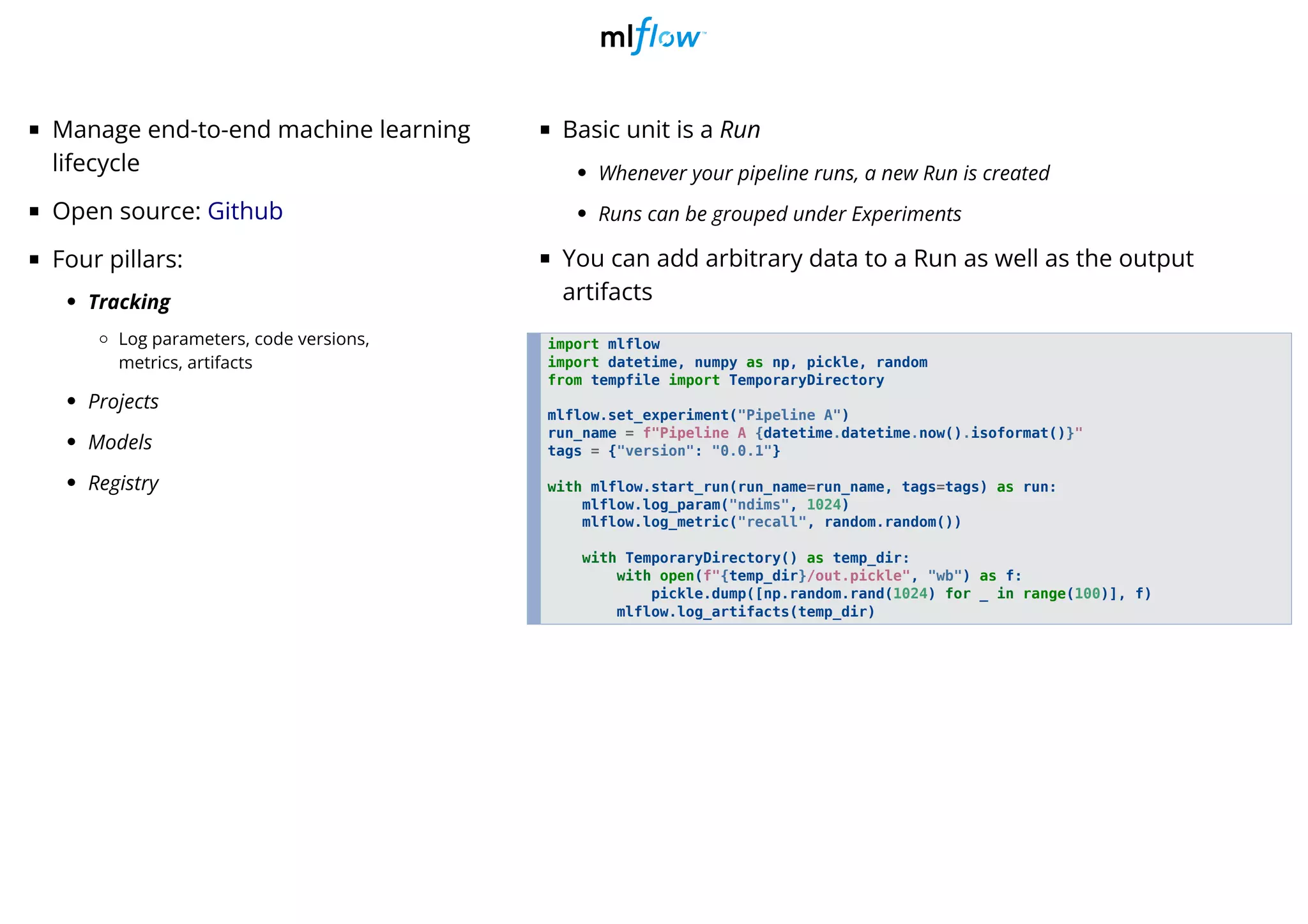 MLOps pipelines using MLFlow - From training to production | PDF