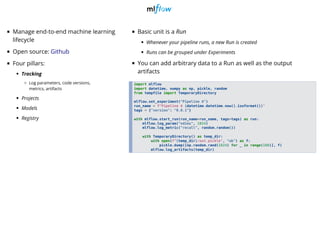 MLOps pipelines using MLFlow - From training to production | PDF | Cloud Computing | Internet