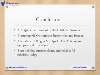 MLOps Training Course | MLOps Online Training | PPT