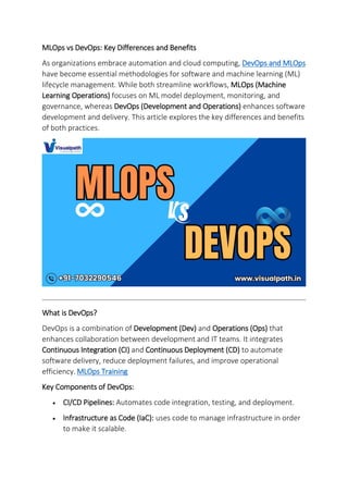 MLOps Training in India | Machine Learning Operations Training.pdf