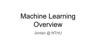 ML Overview | PPT