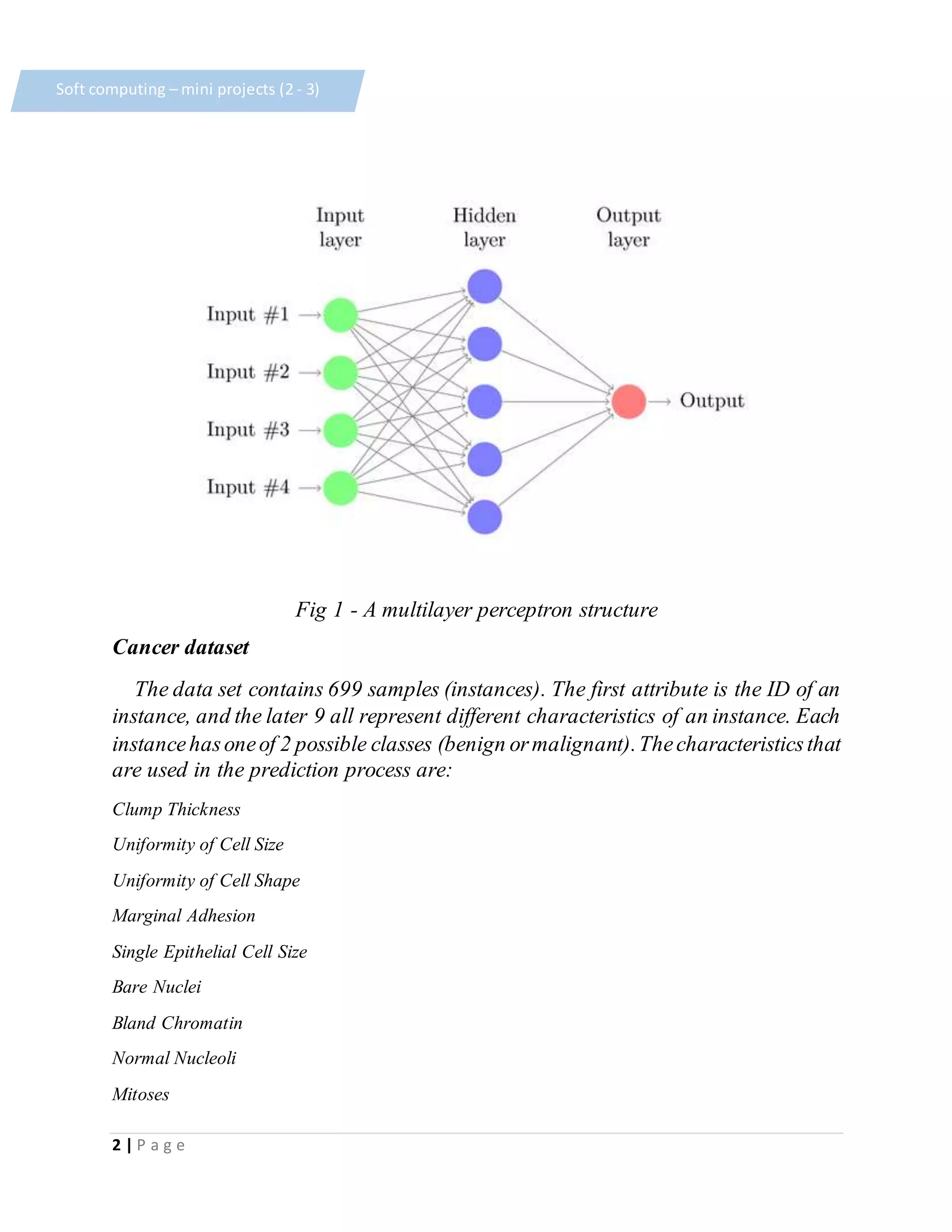 SVM & MLP on Matlab program | DOCX