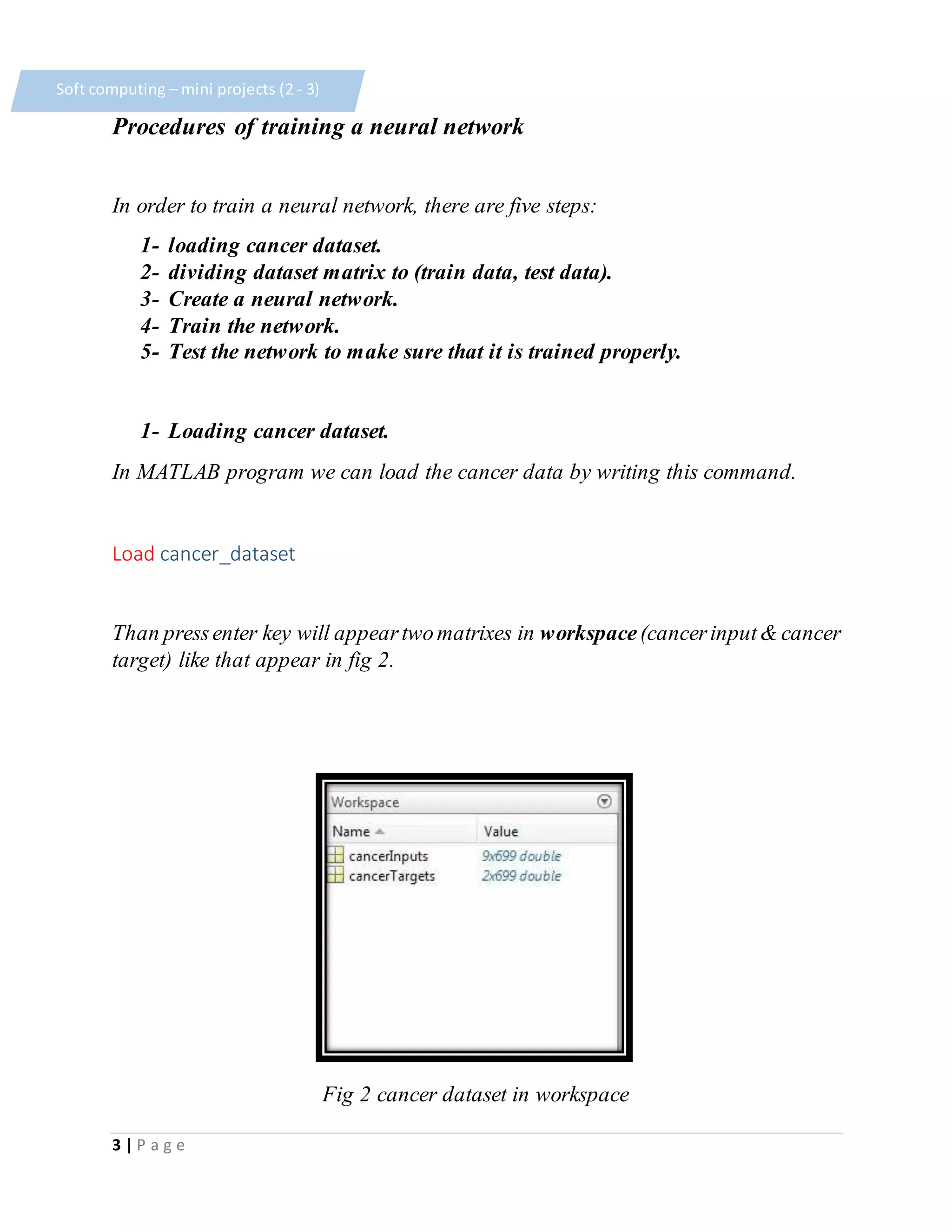 SVM & MLP on Matlab program | DOCX