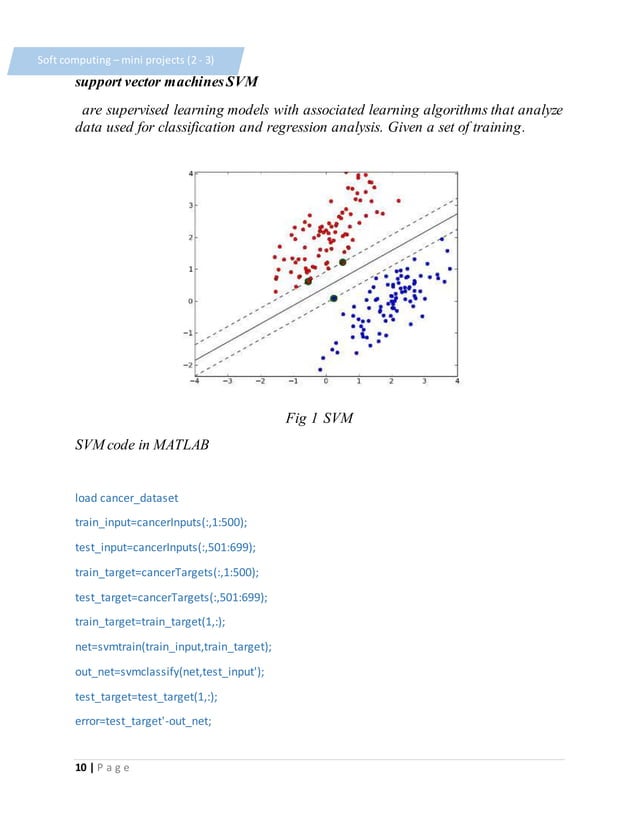 SVM & MLP on Matlab program | DOCX
