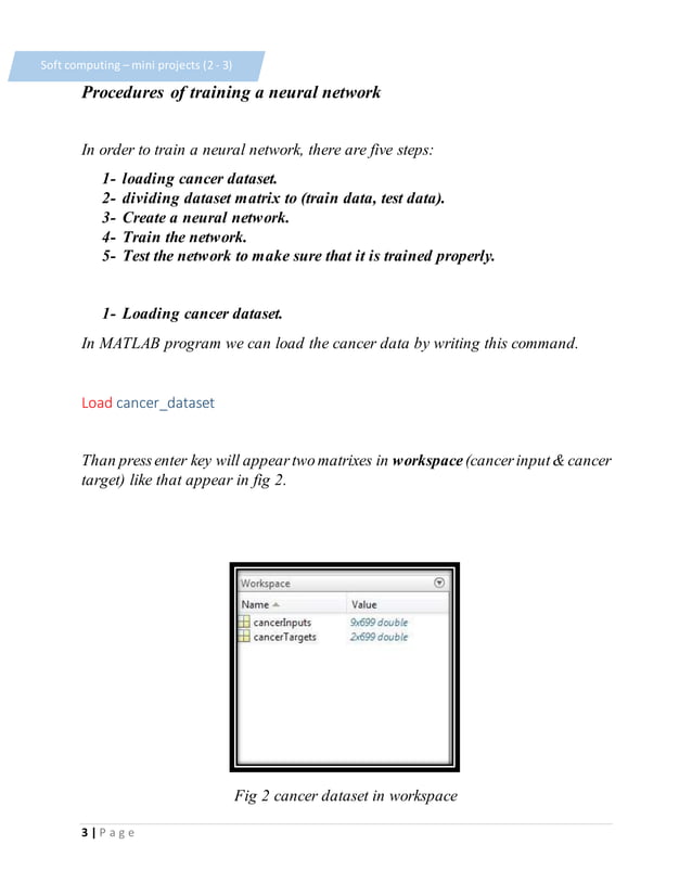 SVM & MLP on Matlab program | DOCX