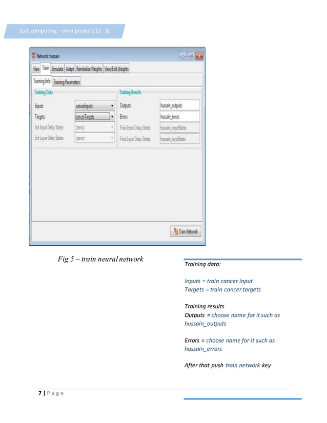 SVM & MLP on Matlab program | DOCX