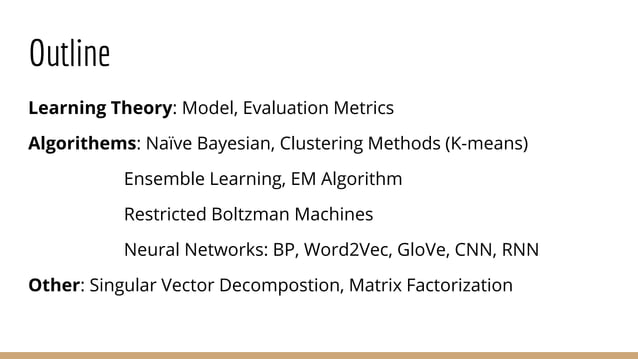 Machine Learning Algorithms Review(Part 2) | PPT
