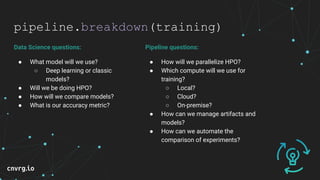 Build machine learning pipelines from research to production | PDF