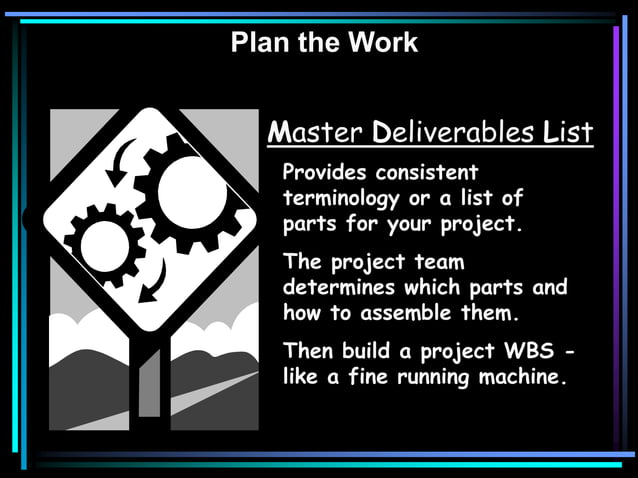MLP_Plan the Work.ppt
