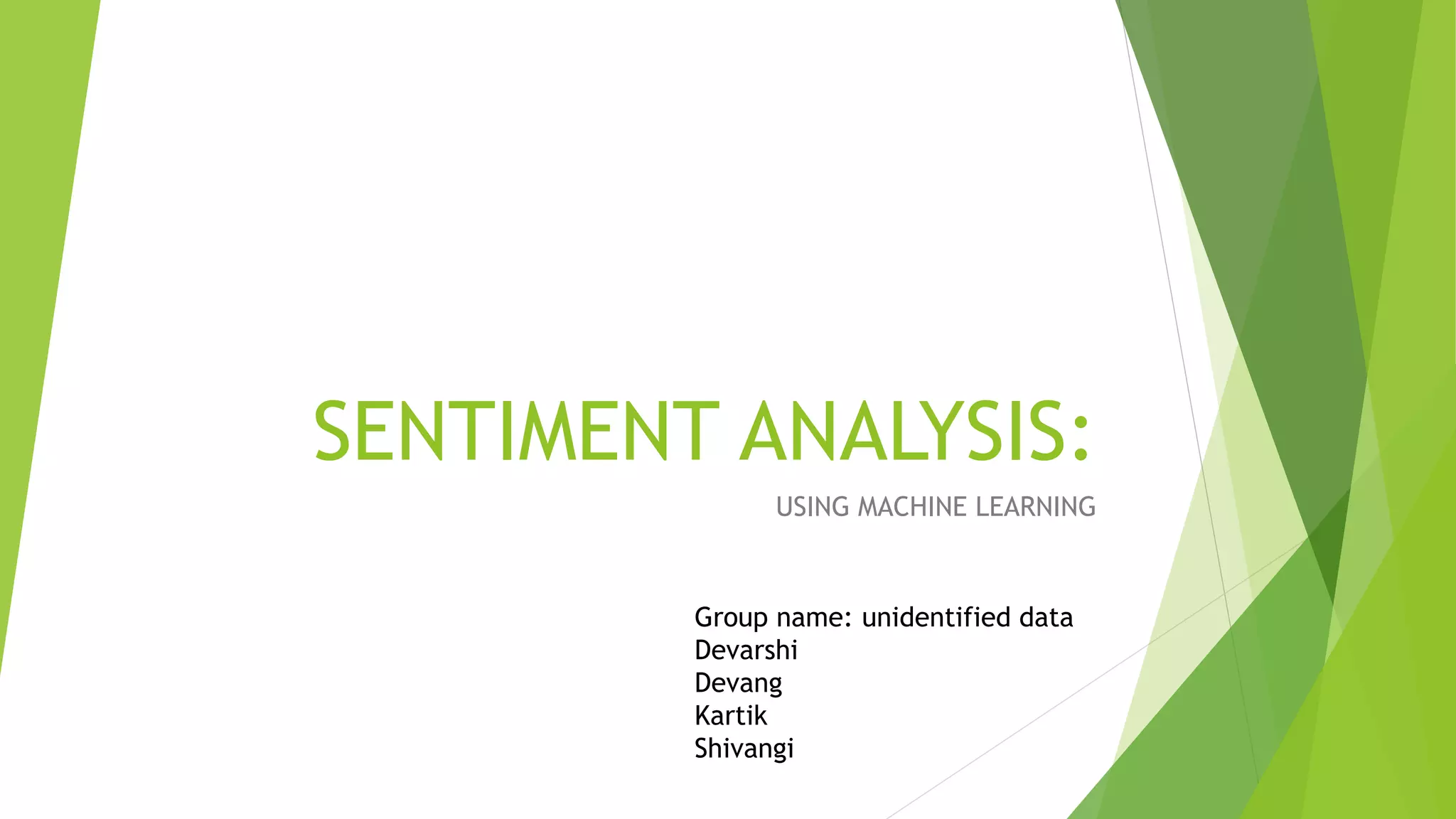 sentiment analysis | PPTX