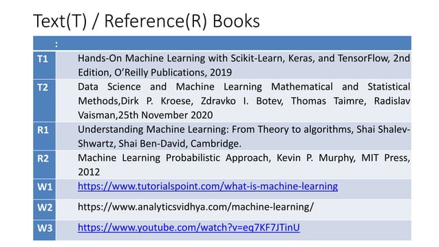 Machine learning ppt unit one syllabuspptx | PPTX
