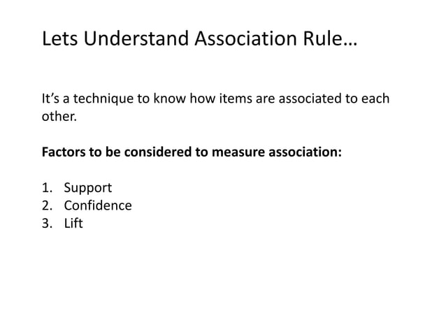 Association Rules In Machine Learning Pptx Technology And Computing