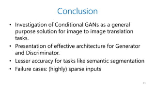 Image-to-Image Translation pix2pix | PPTX