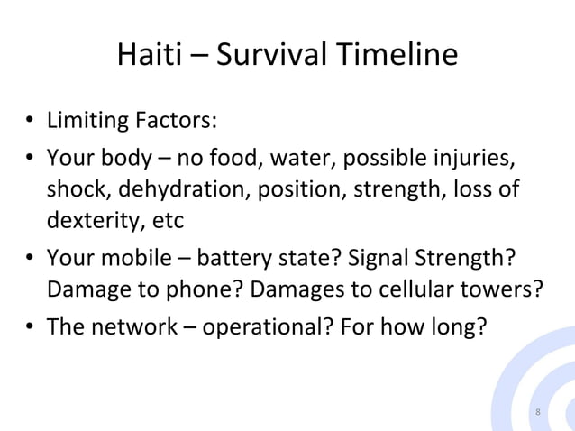 Mobile Phones to aid People in Disasters | PPT