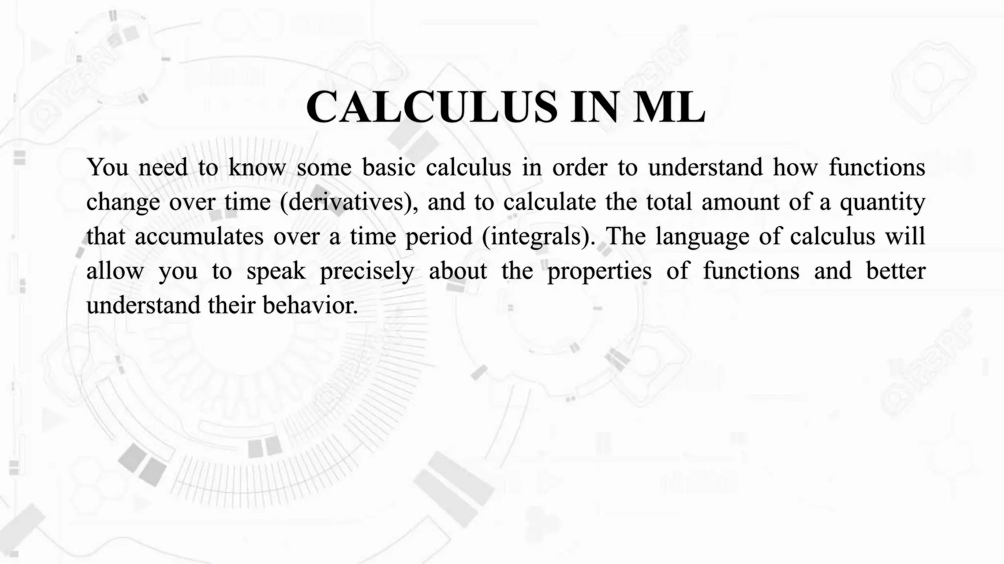 Calculus in Machine Learning | PPTX