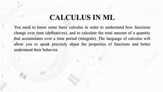 Calculus in Machine Learning | PPTX