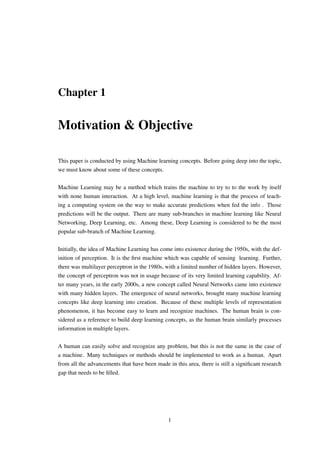 Machine Learning Project - Neural Network | PDF