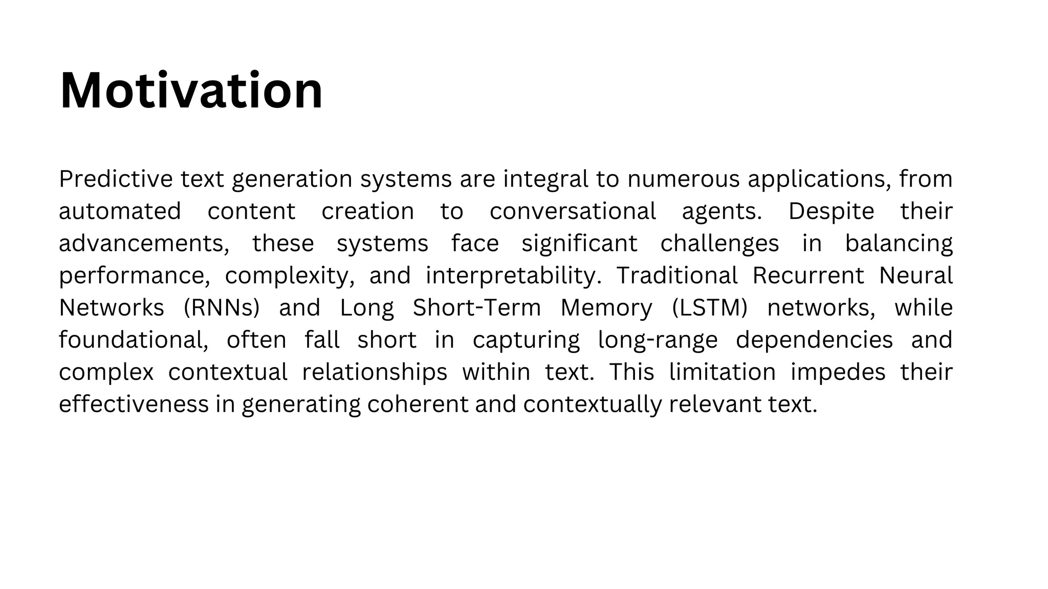 ML Project Presentation - Predictive text input generation | PDF