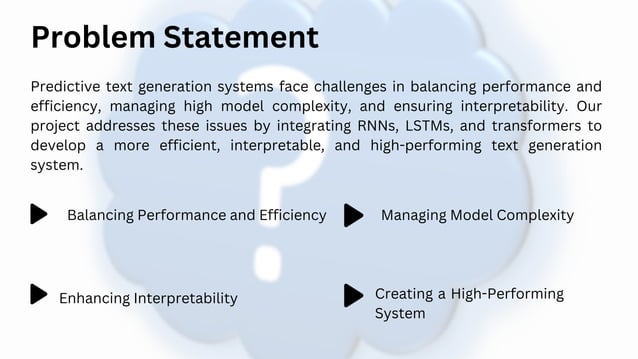 ML Project Presentation - Predictive text input generation | PDF