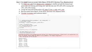 Machine Learning project presentation | PPTX
