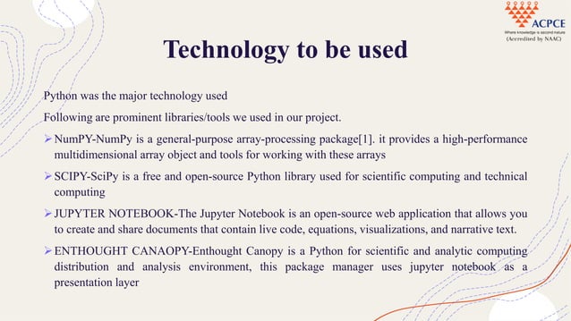 ML Projects.pptx | Technology & Computing