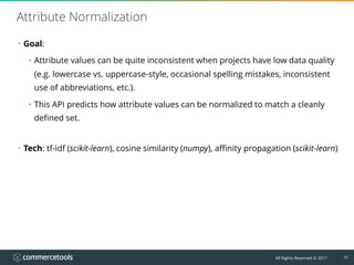 Machine Learning Projects @ commercetools | PPT