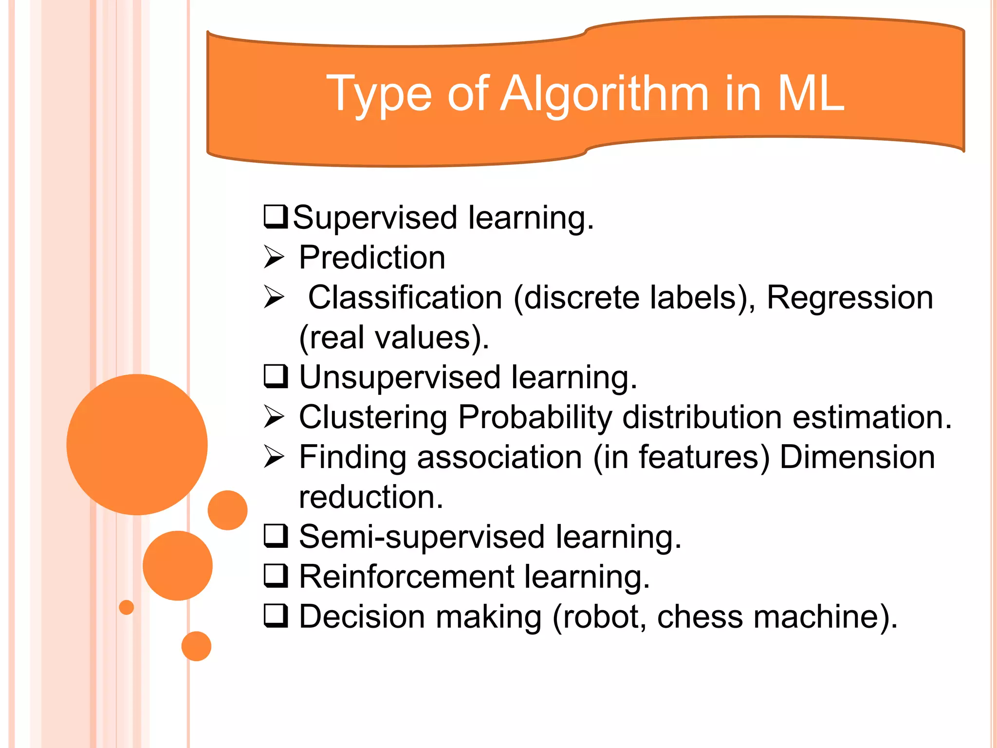 Machine Learning ppt | PPTX