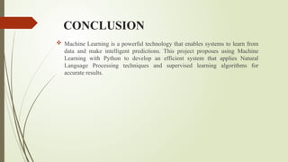 Comprehensive Guide to Machine Learning Using Python for Sentiment ...