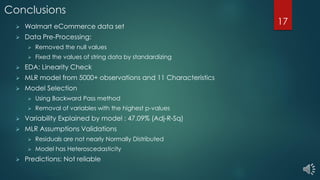 MLR Walmart Dataset | PDF