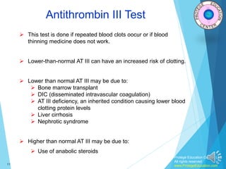 Hematology: Blood coagulation | PPTX