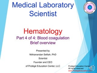 Hematology: Blood coagulation | PPTX