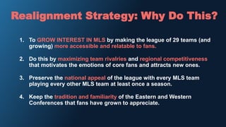 Major League Soccer 30 Team Realignment Proposal | PPT