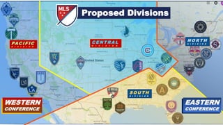 Major League Soccer 30 Team Realignment Proposal | PPT