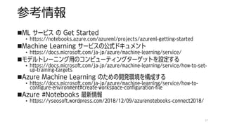 Machine Learning Serviceを使ってみよう | PDF