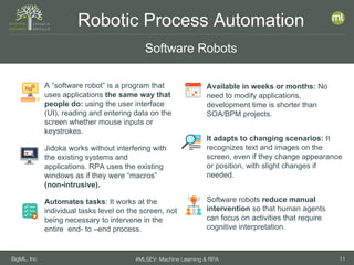 MLSEV. Use Case: Robotic Process Automation and Machine Learning | PPT