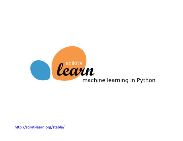 Machine learning with scikit-learn | PPT