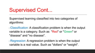 Machine Learning | PPTX