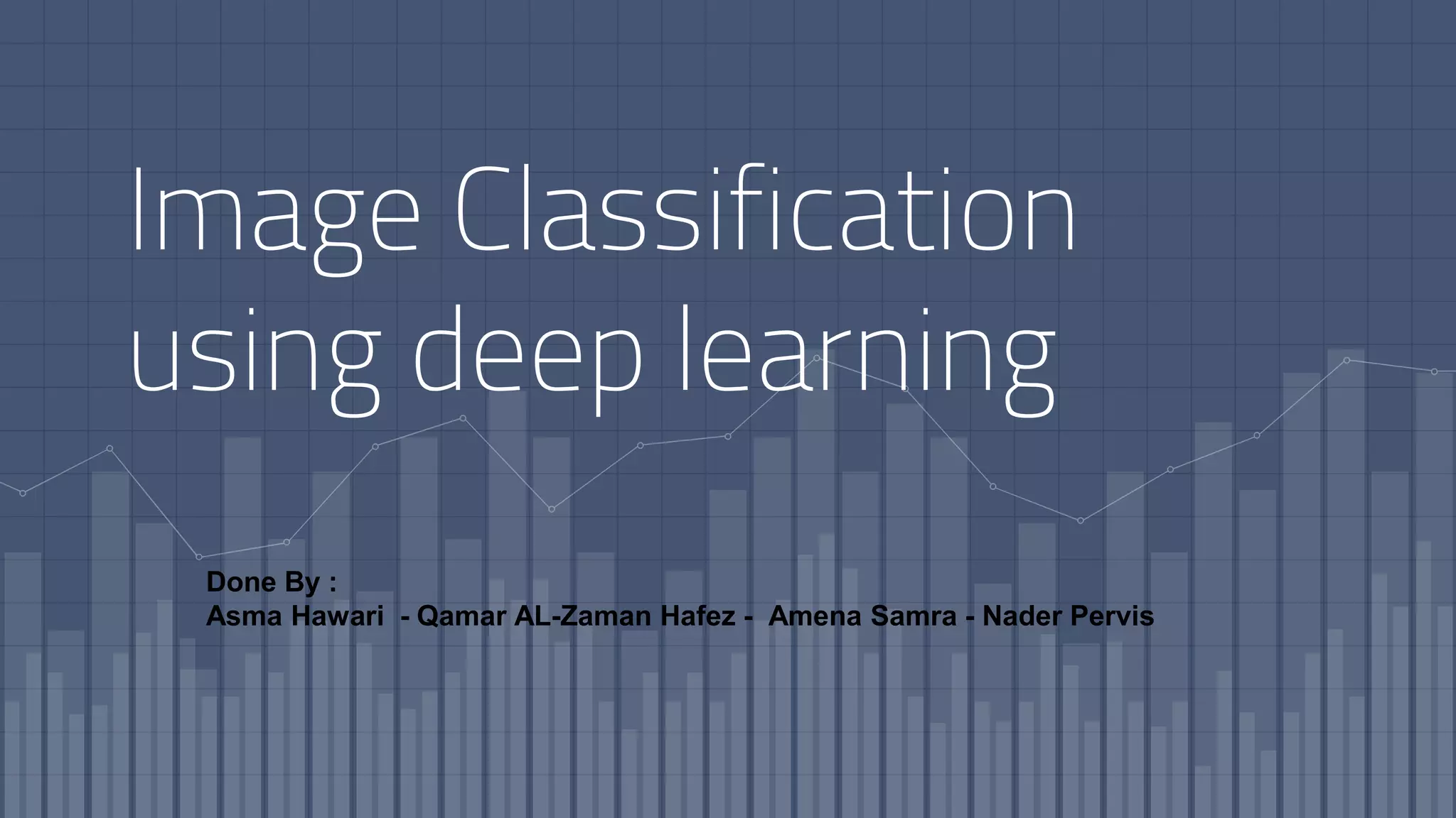 Image Classification using deep learning | PPTX