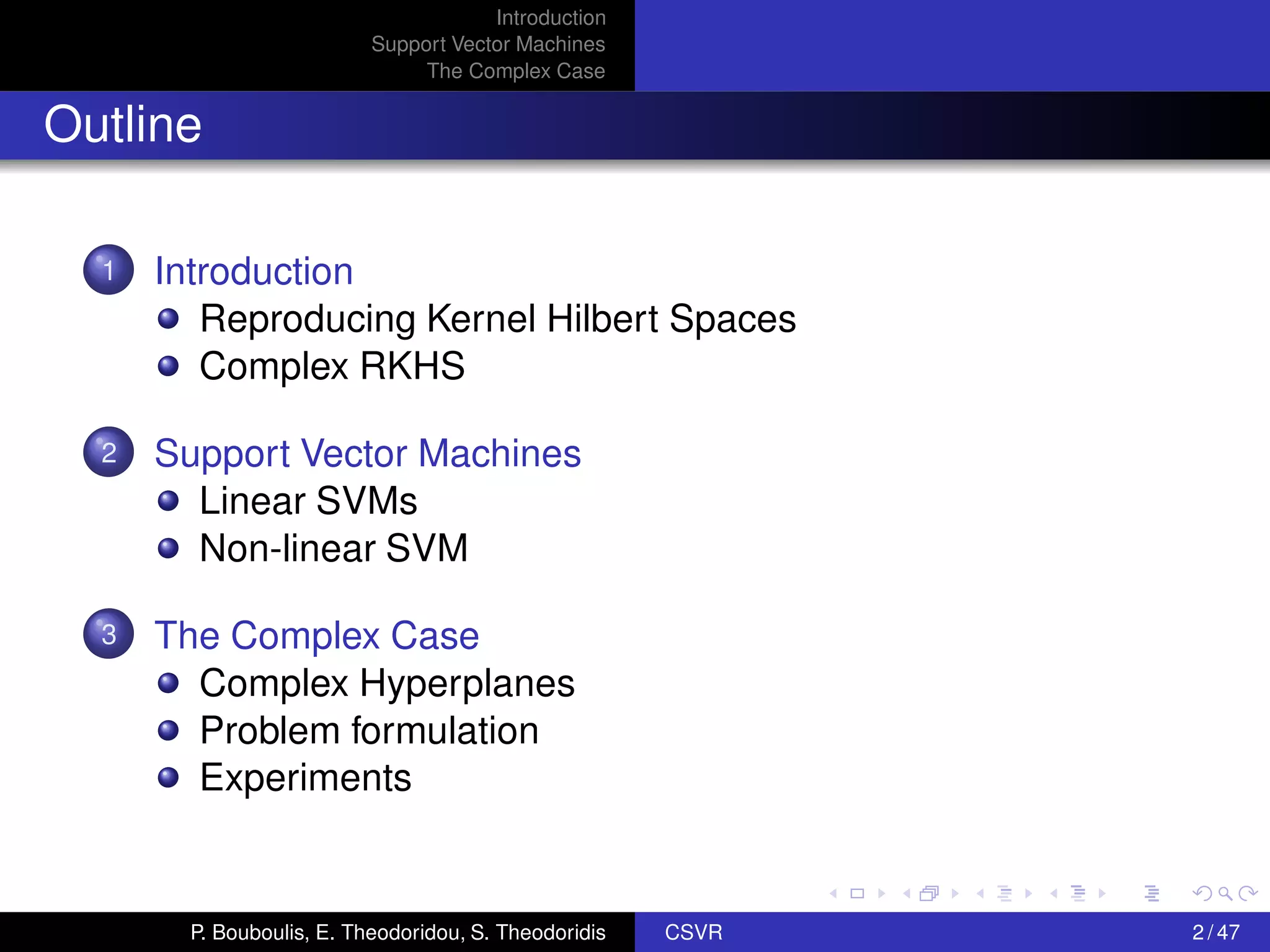 Complex Support Vector Machines For Quaternary Classification | PPT