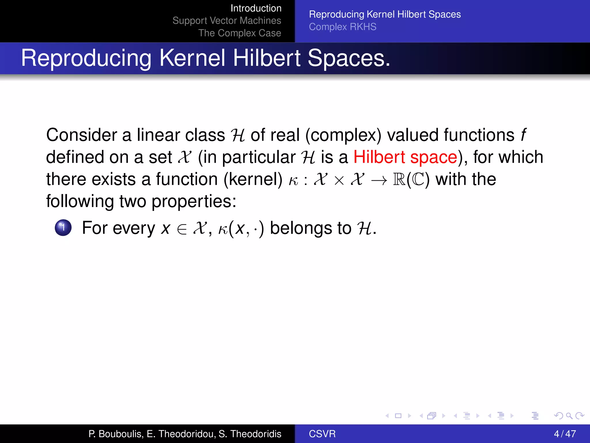 Complex Support Vector Machines For Quaternary Classification | PPT