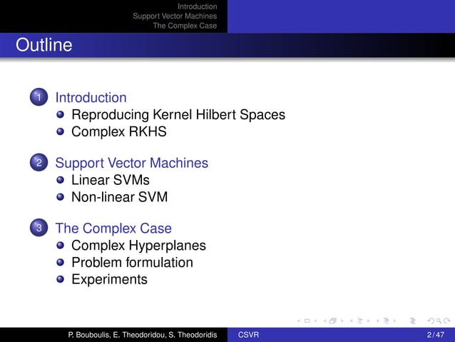 Complex Support Vector Machines For Quaternary Classification | PPT